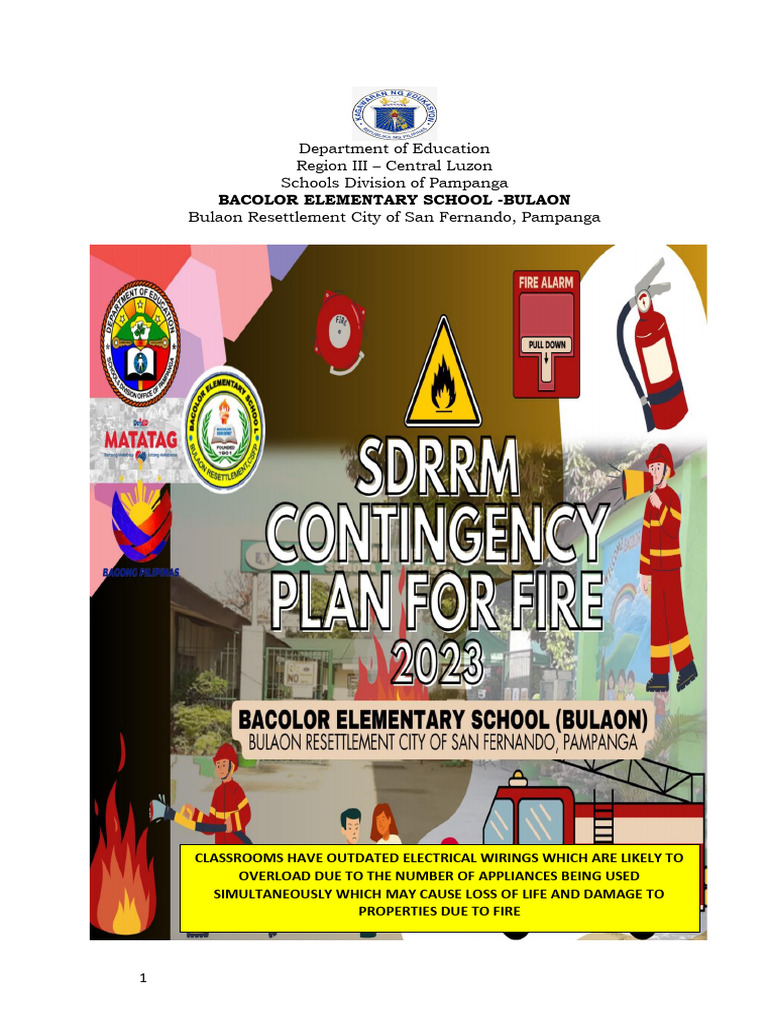 Besb Contingency Plan Final | PDF | Firefighter | Fires