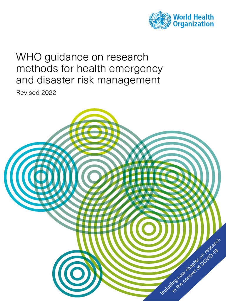 WHO Research Methods for Health Emergencies | PDF