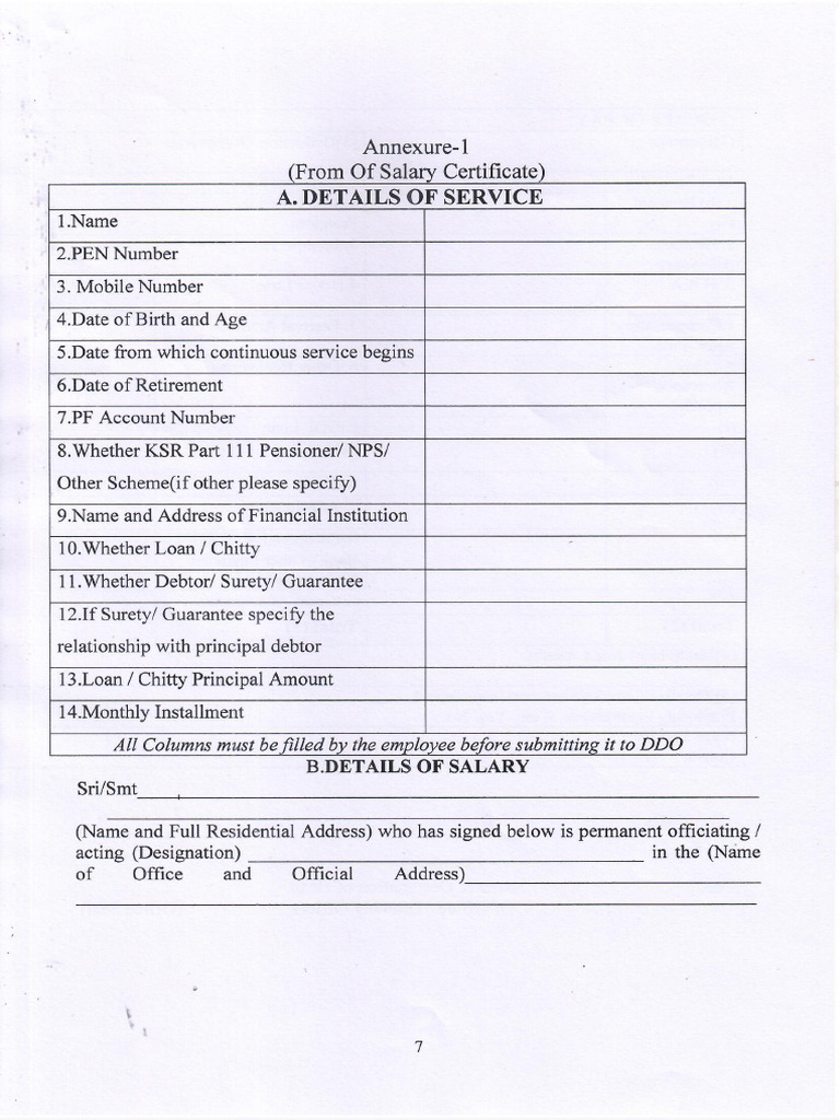 Salary Application | PDF
