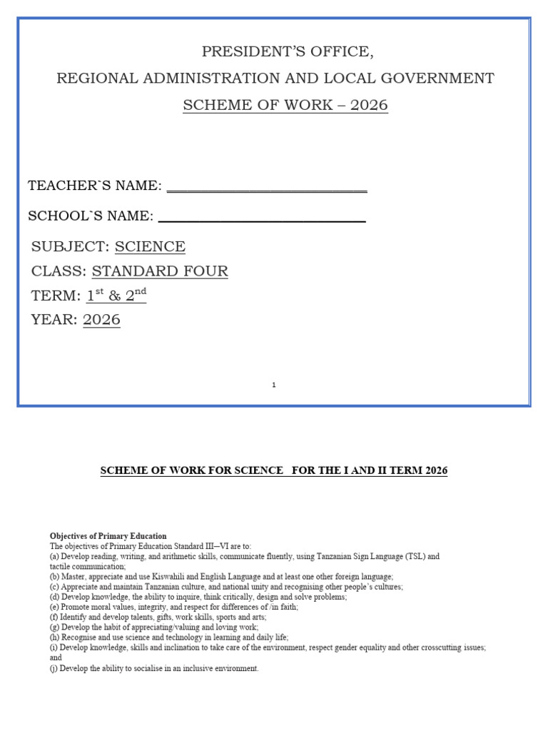 Scheme Science s4 2026 (HP) | PDF | Science | Learning