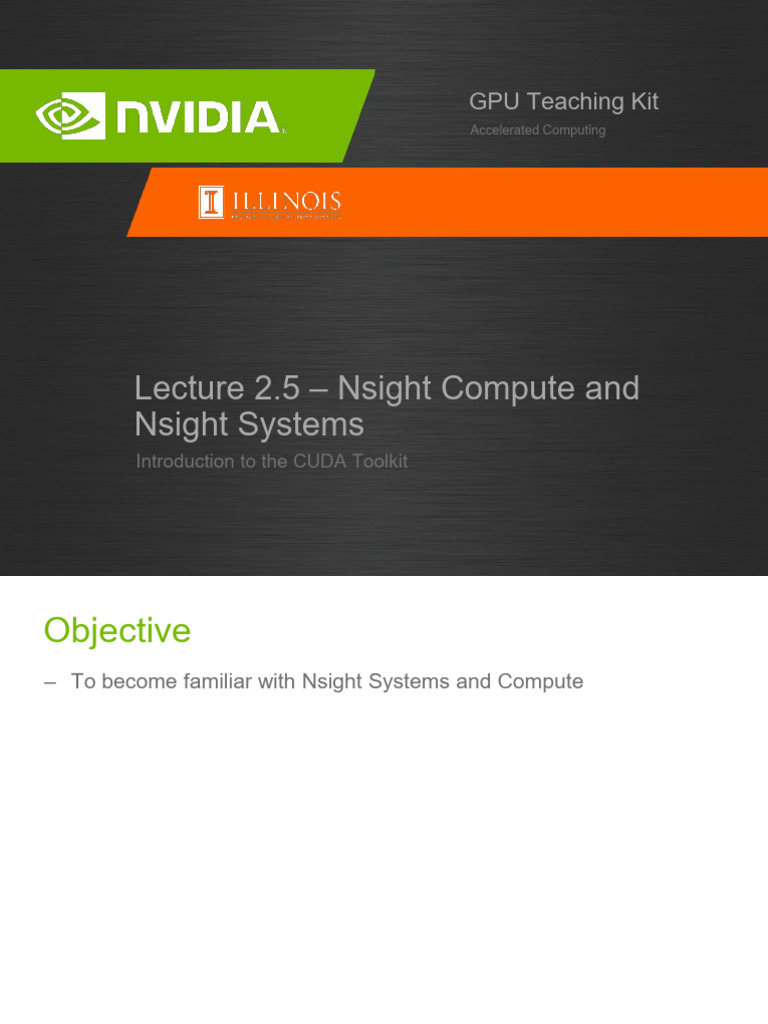 Lecture 2 5 Nsight Systems Compute | PDF | Graphics Processing Unit | Linux