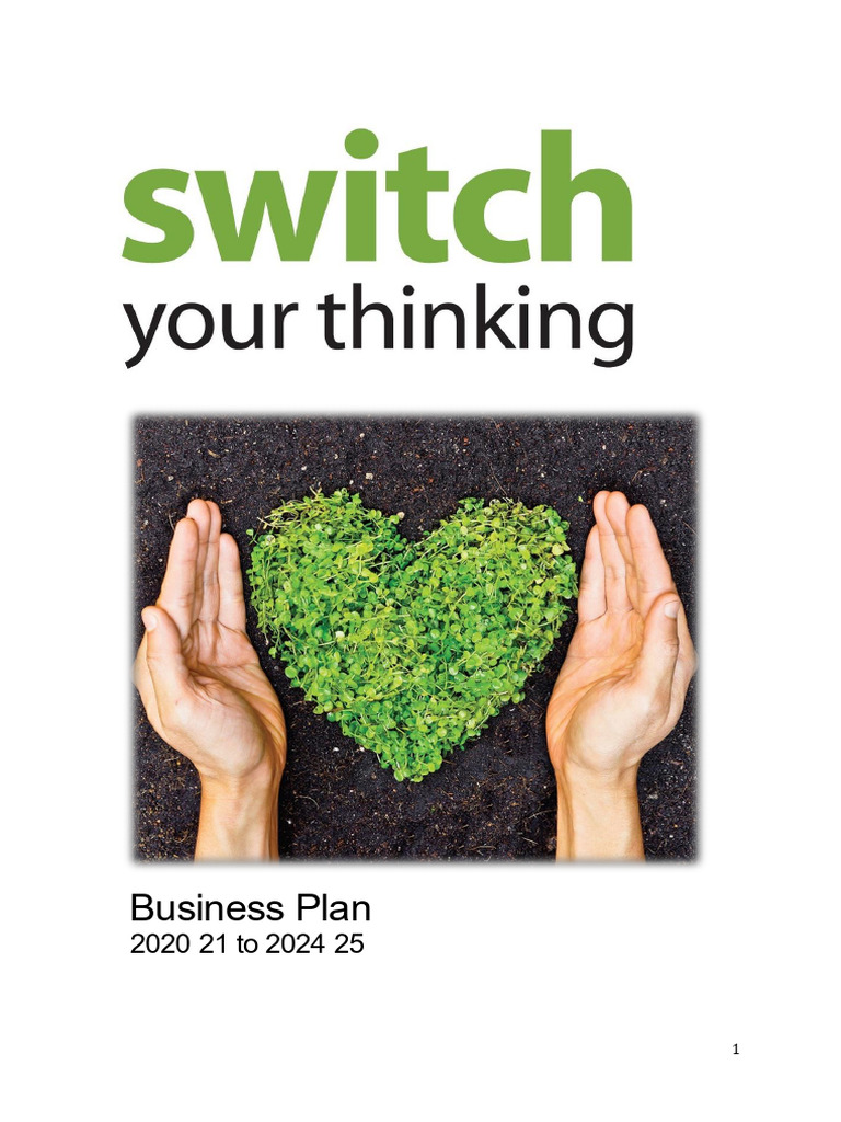 Switch Your Thinking Business Plan 2020 25 FINAL | PDF | Climate Change ...
