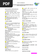 Welcoming Guests in Restaurant Script | PDF | Tableware | Waiting Staff