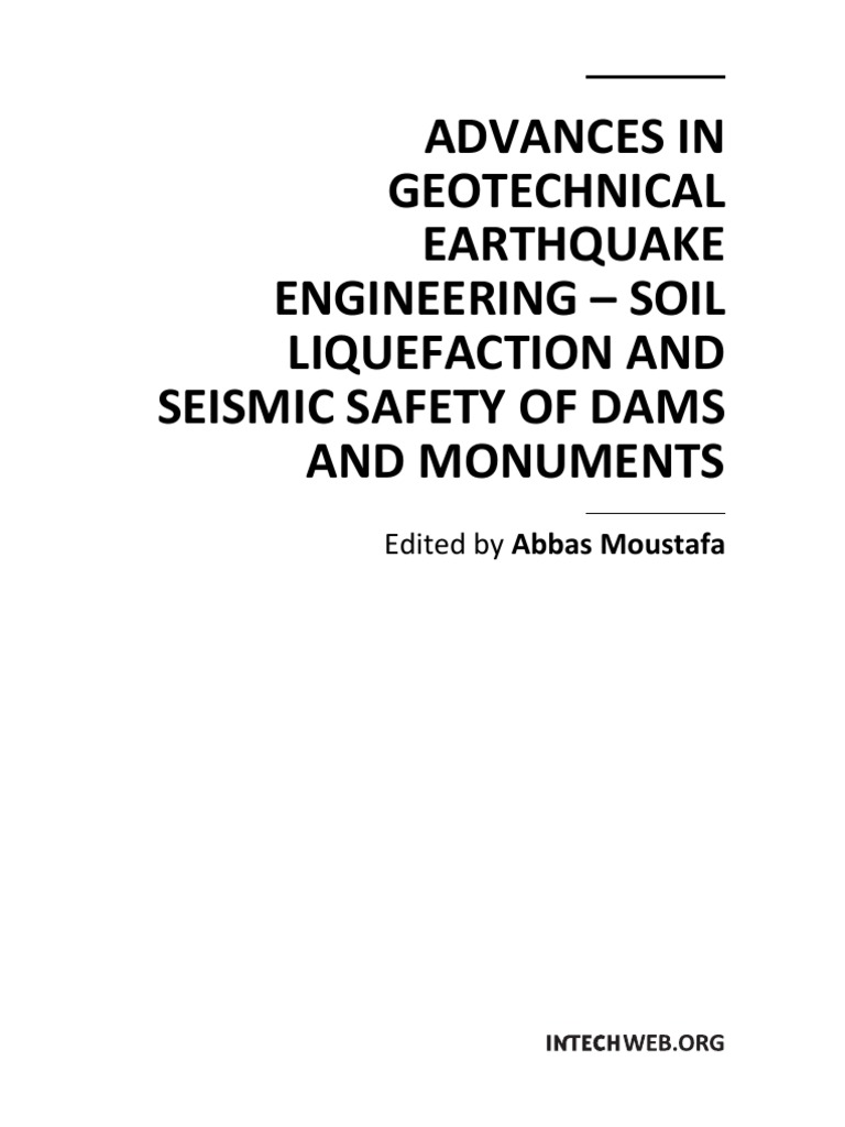 Advances in Geotechnical Earthquake Engineering - Soil Liquefaction and Seismic Safety of Dams ...