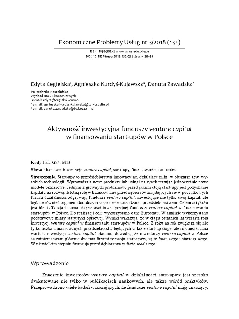 Investment Activity of Ventre Capital Funds in The | PDF