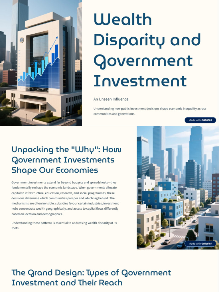 Wealth Disparity and Government Investment | PDF | Economic Growth ...