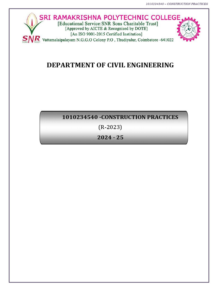 Construction Practice | PDF | Masonry