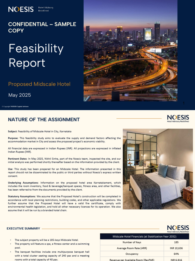 Midscale Hotel Feasibility Study in Karnataka | PDF | Tourism | Inflation