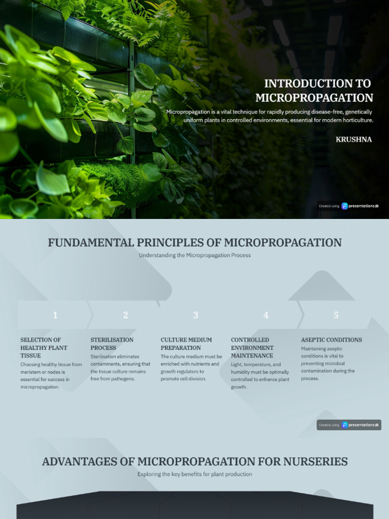 Micropropagation Techniques for Nursery Plants (1) | PDF