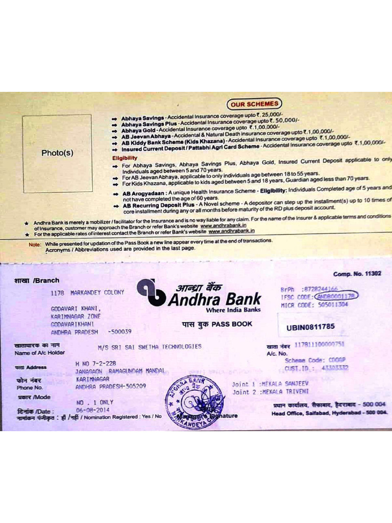 Bank Book | PDF