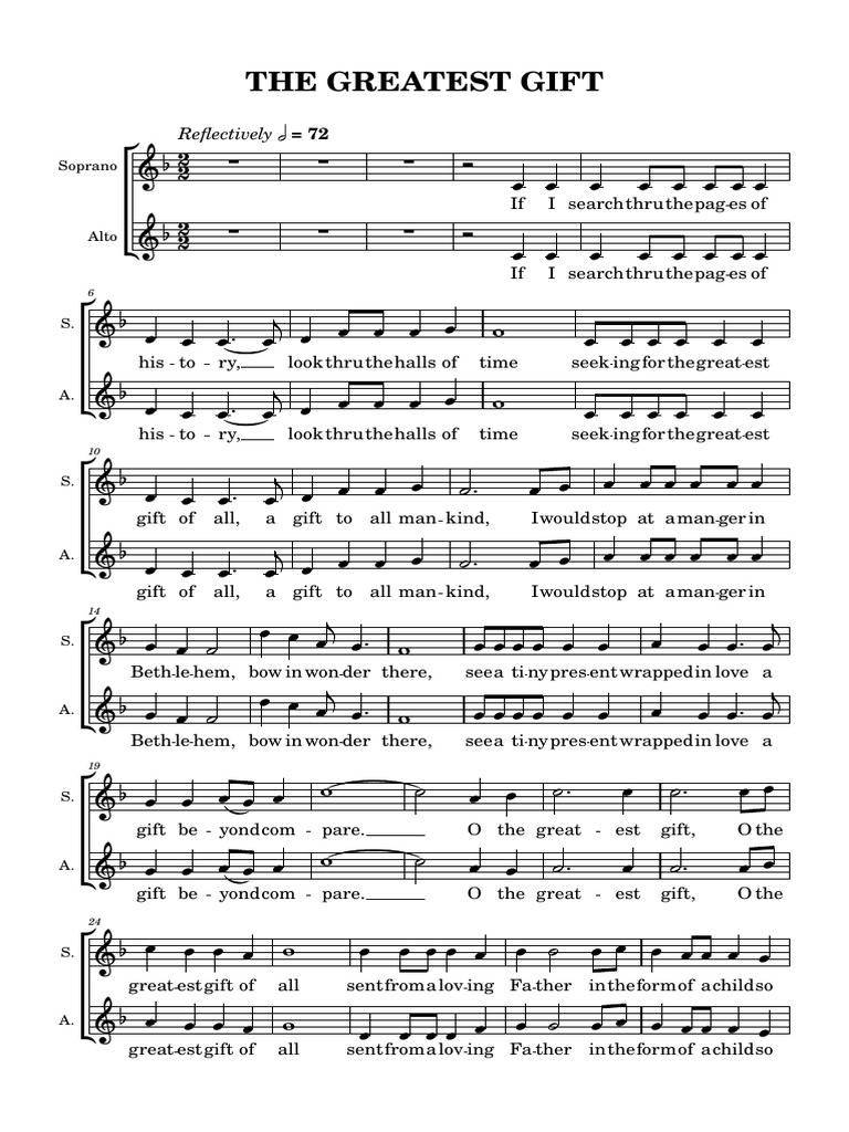 The Greatest Gift: A Musical Tribute | PDF
