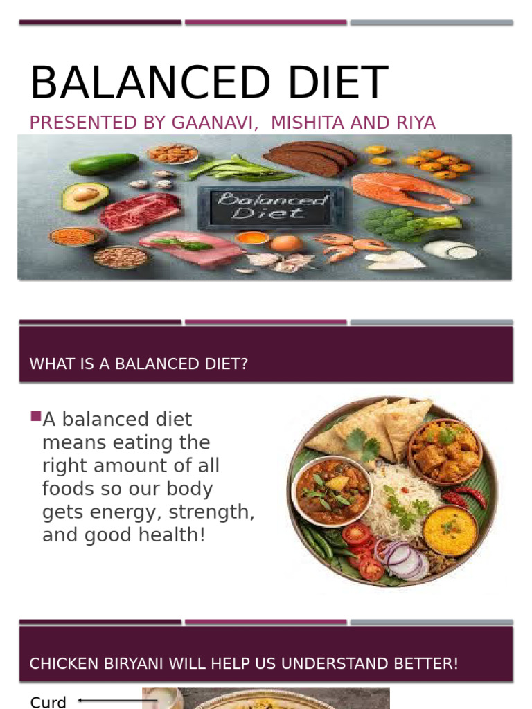 Balanced Diet | PDF