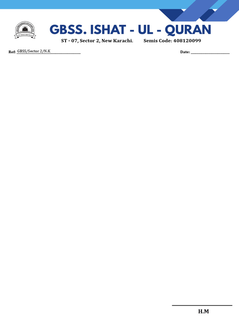 Govt. School Letterhead | PDF