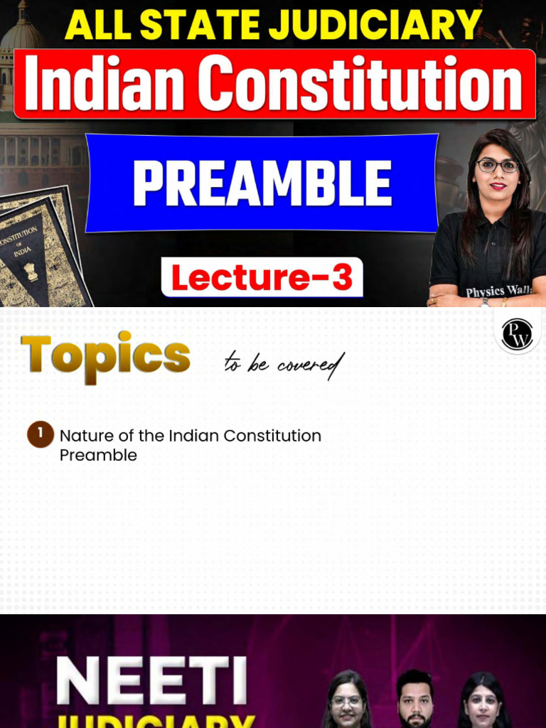 Constitution Lecture 03 - Class Notes | PDF