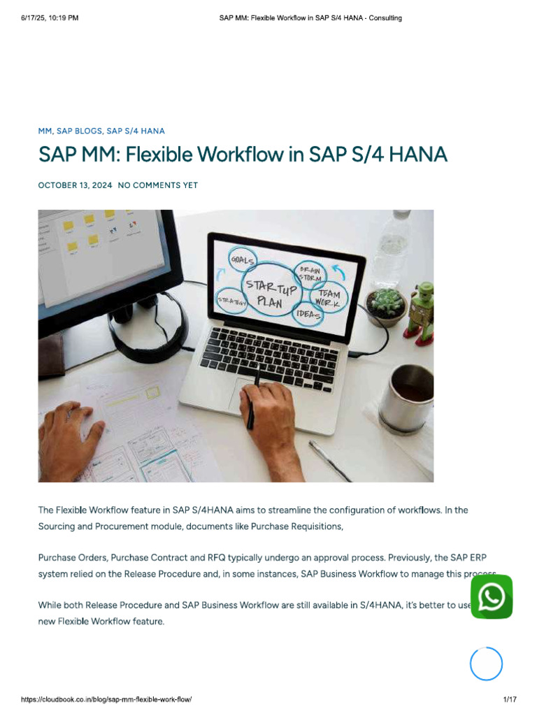 SAP MM - PO Flexible Workflow | PDF