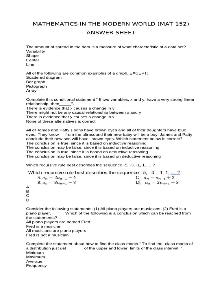 Key Concepts in Modern Mathematics | PDF | Mathematical Optimization | Mean