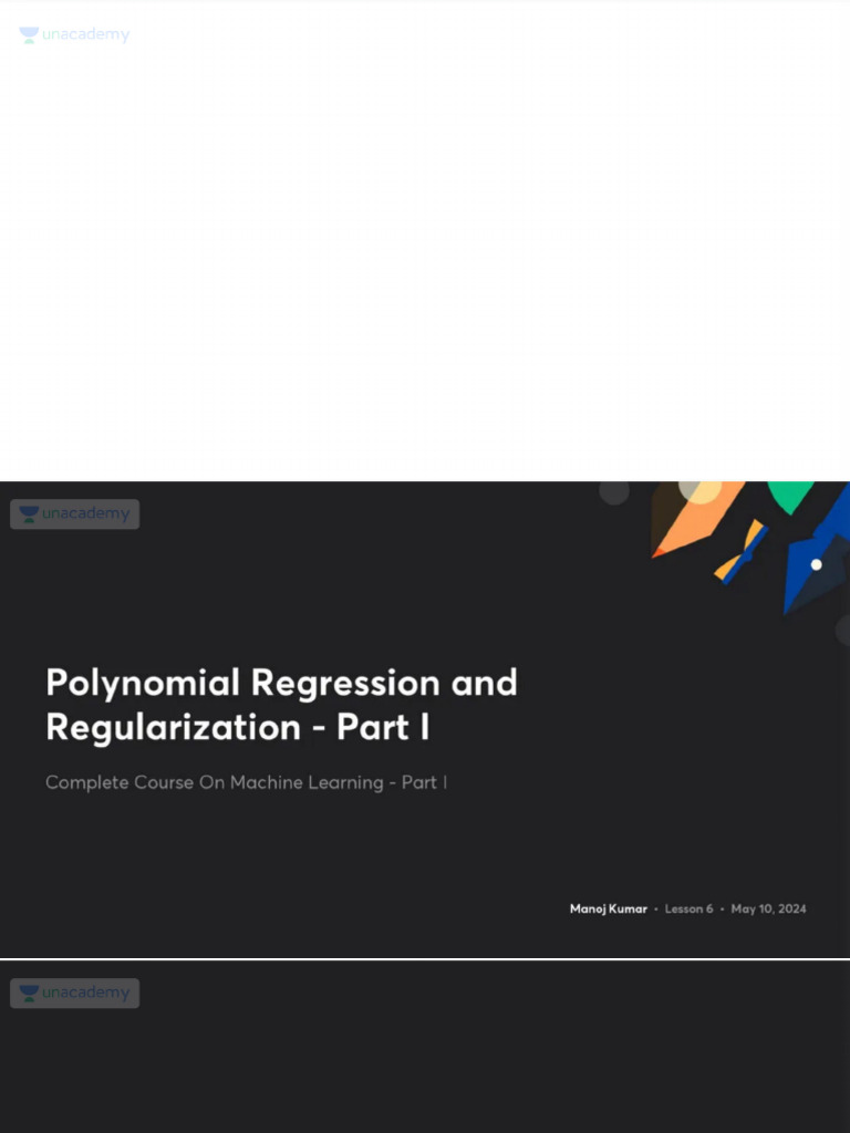 Polynomial Regression and Regularization Part I With Anno | PDF