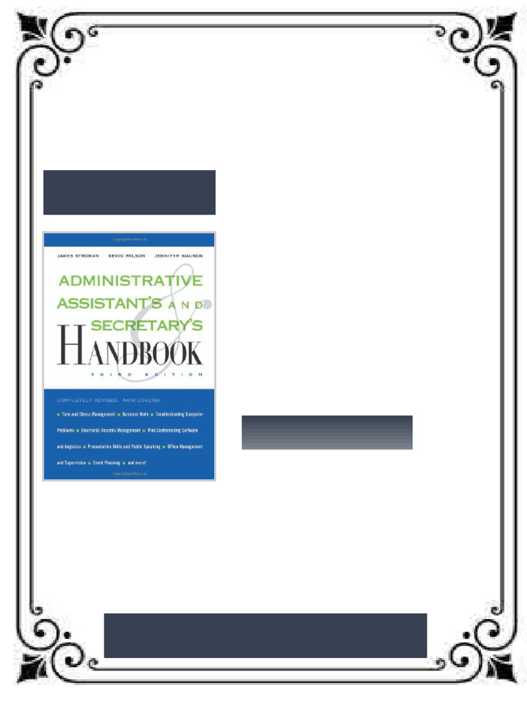 Administrative assistant s and secretary s handbook 3rd Edition James ...