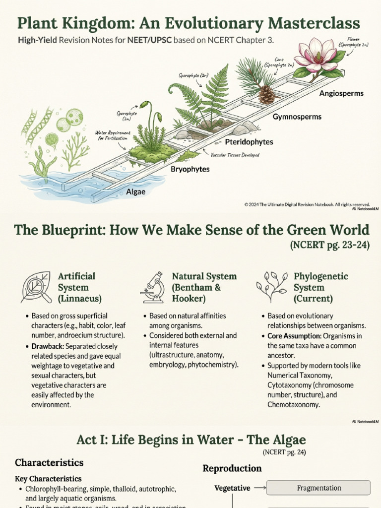 Plant Kingdom Evolutionary Masterclass | PDF