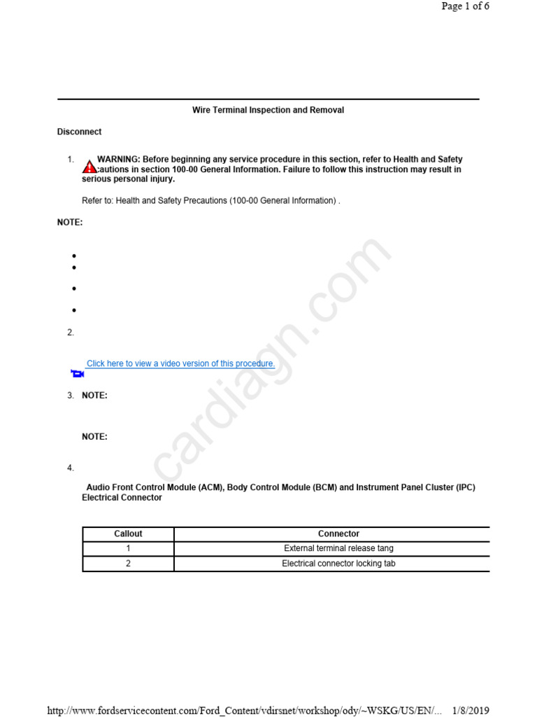 Wire Terminal Inspection Guide | PDF | Electrical Connector ...