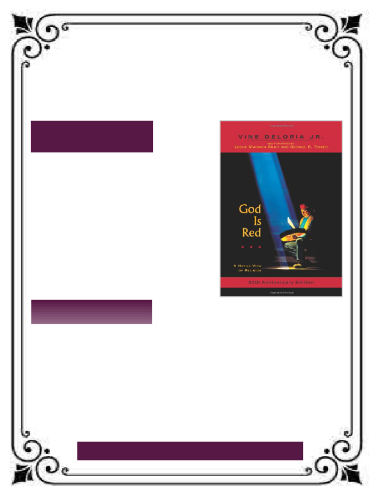 God Is Red A Native View of Religion 30th Anniversary Edition Edition ...