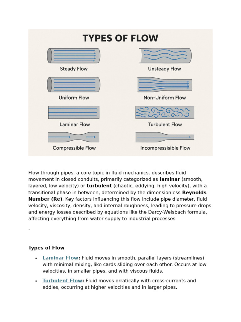 Steady Flow | PDF | Reynolds Number | Fluid Dynamics