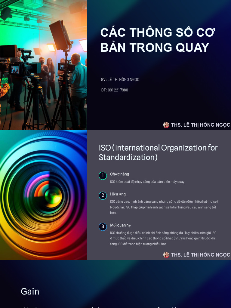 Cac Thong So Co Ban Trong Quay Phim | PDF