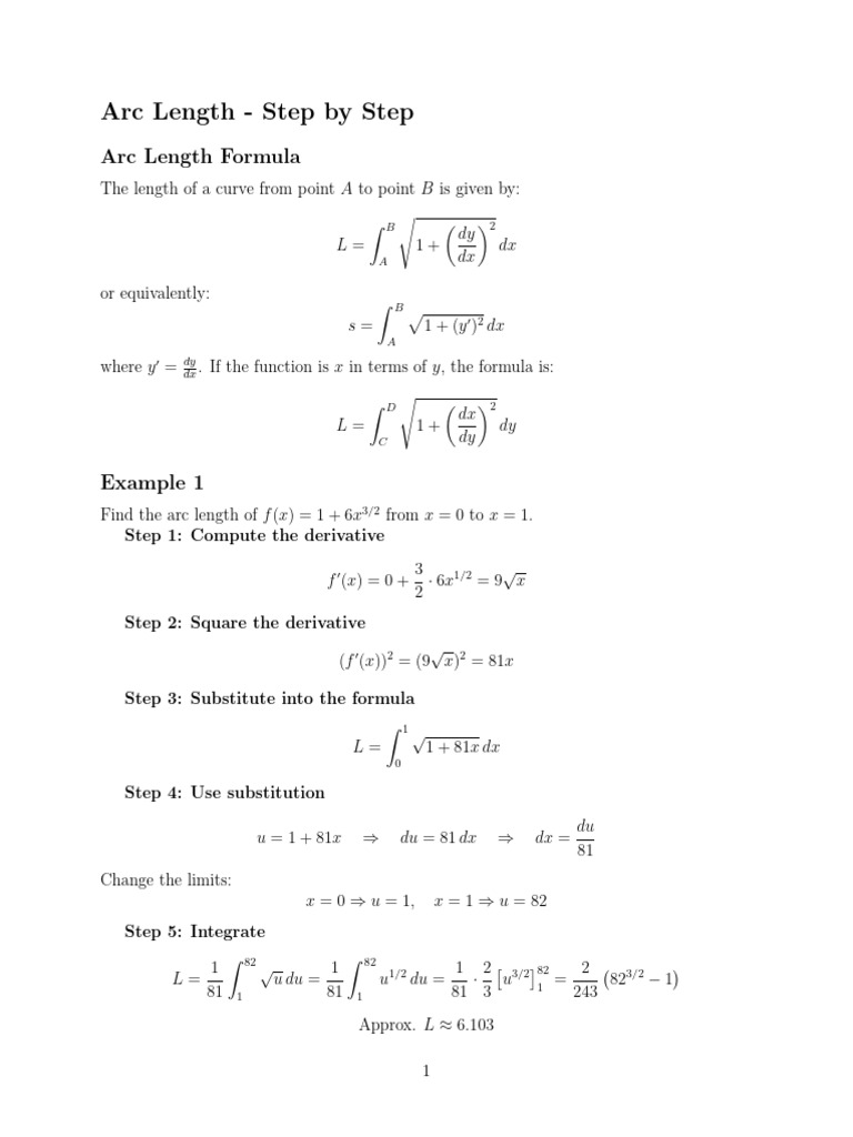 length of curve | PDF | Elementary Mathematics | Functions And Mappings