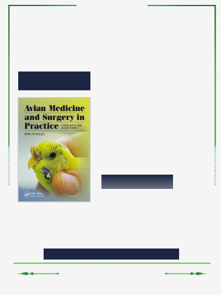 Avian Medicine and Surgery in Practice Companion and Aviary Birds 1st ...
