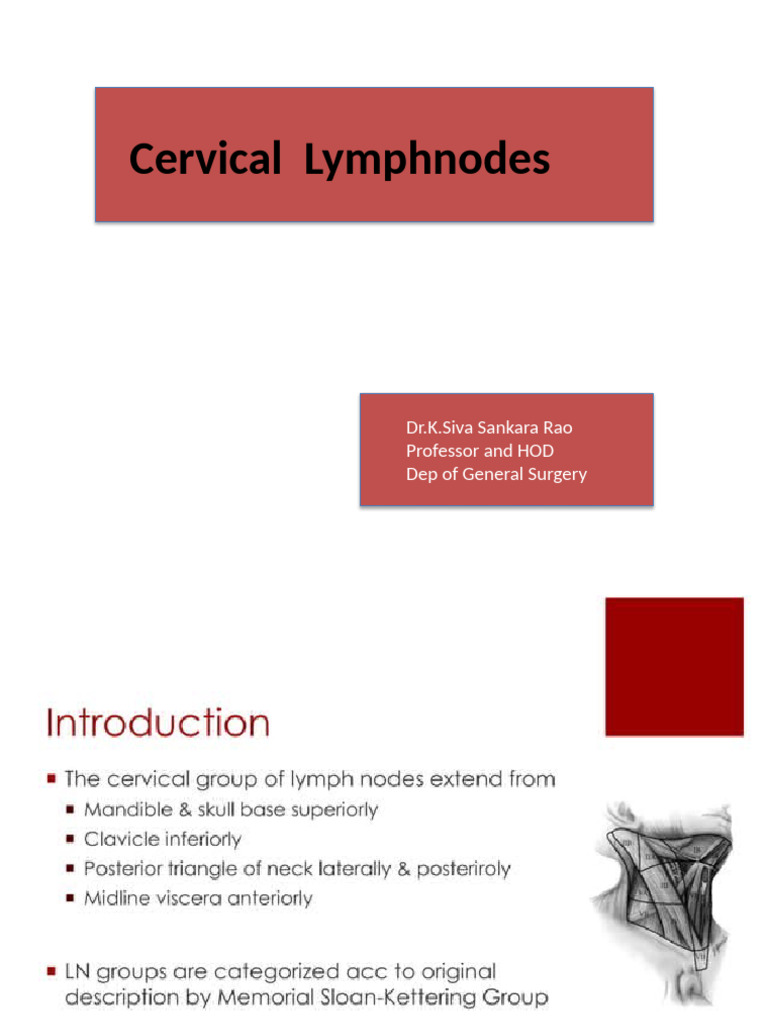 Cervical Lymph Nodes | PDF