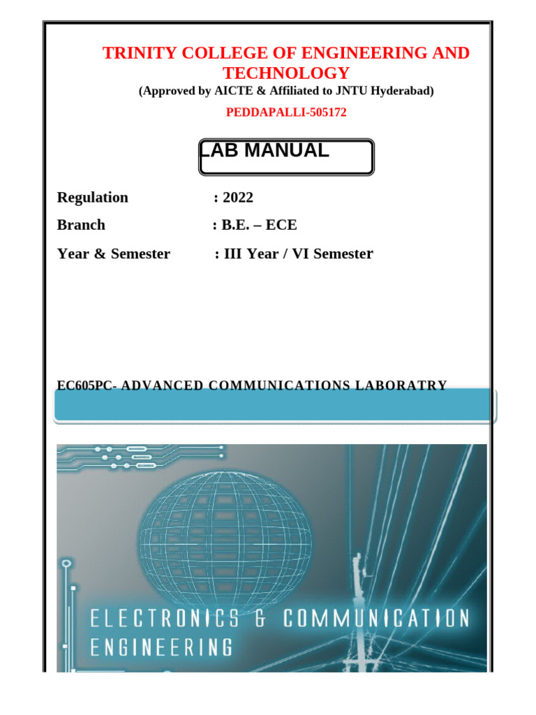 antenna and wave propagation lab manual | PDF | Orthogonal Frequency ...