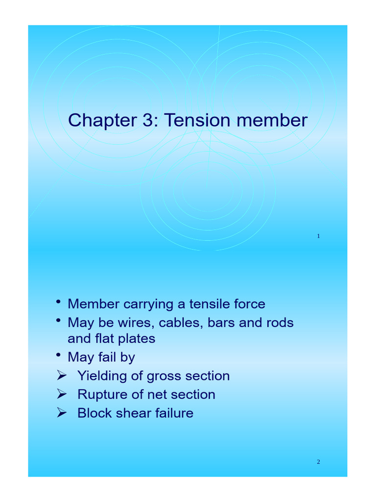 Tension Member Design and Failures | PDF | Fracture | Yield (Engineering)