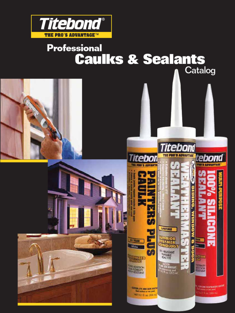 TiteBond Caulk | PDF | Silicone | Concrete