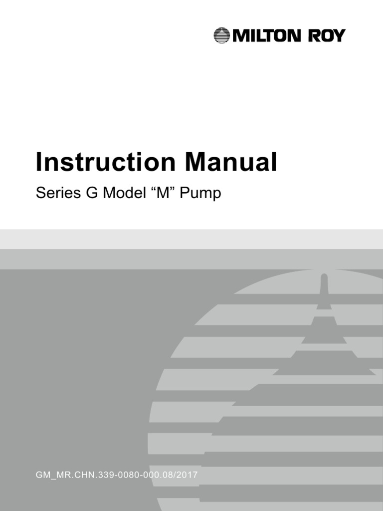 GM英文使用说明书_2018 | PDF | Pump | Valve