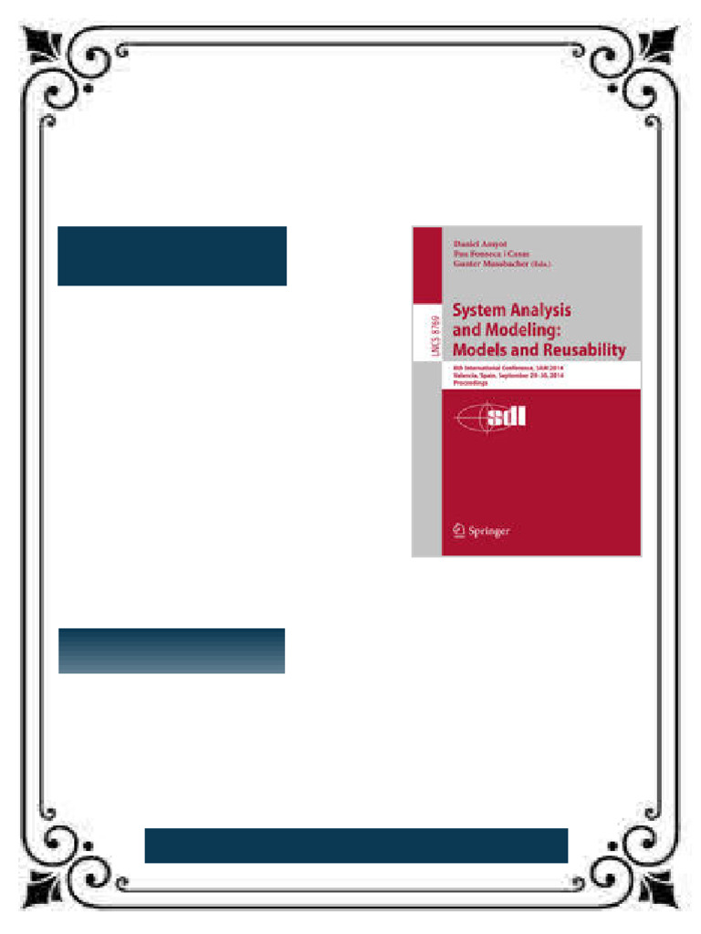 System Analysis and Modeling Models and Reusability 8th International ...