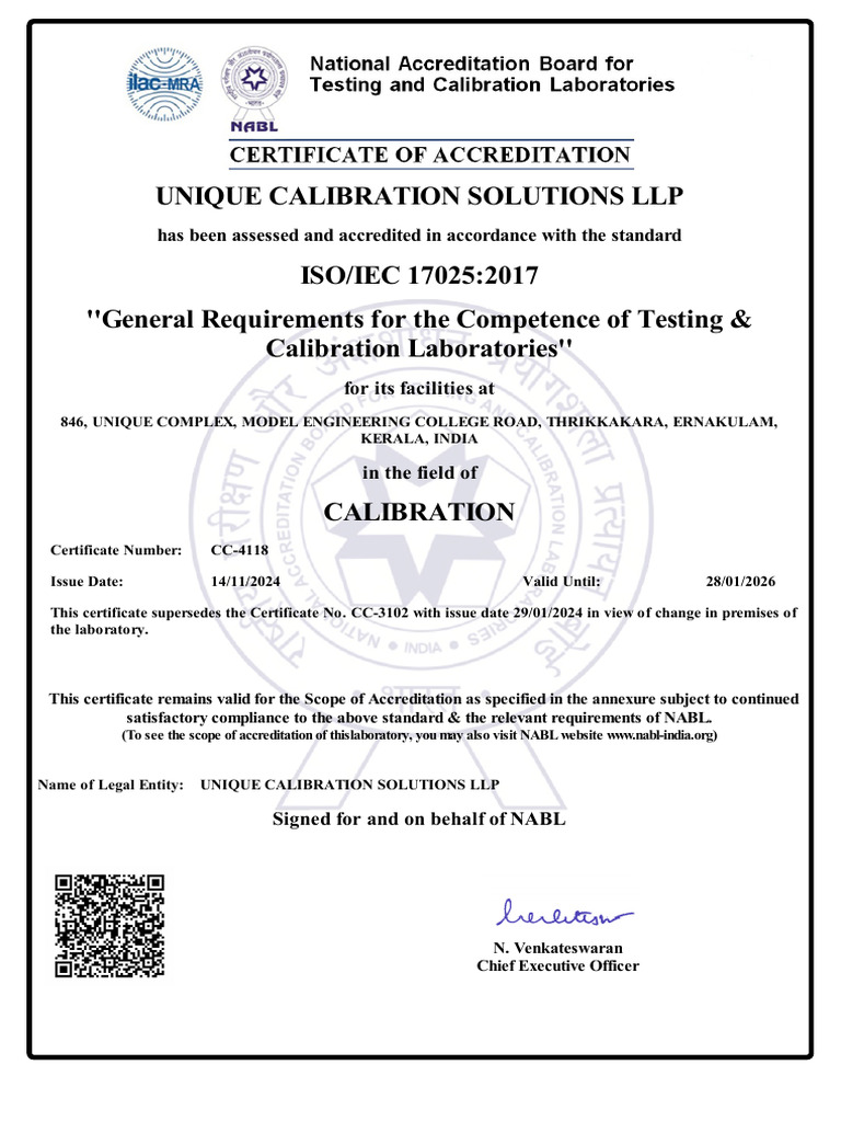 ISO/IEC 17025:2017 Accreditation for Calibration | PDF | Calibration