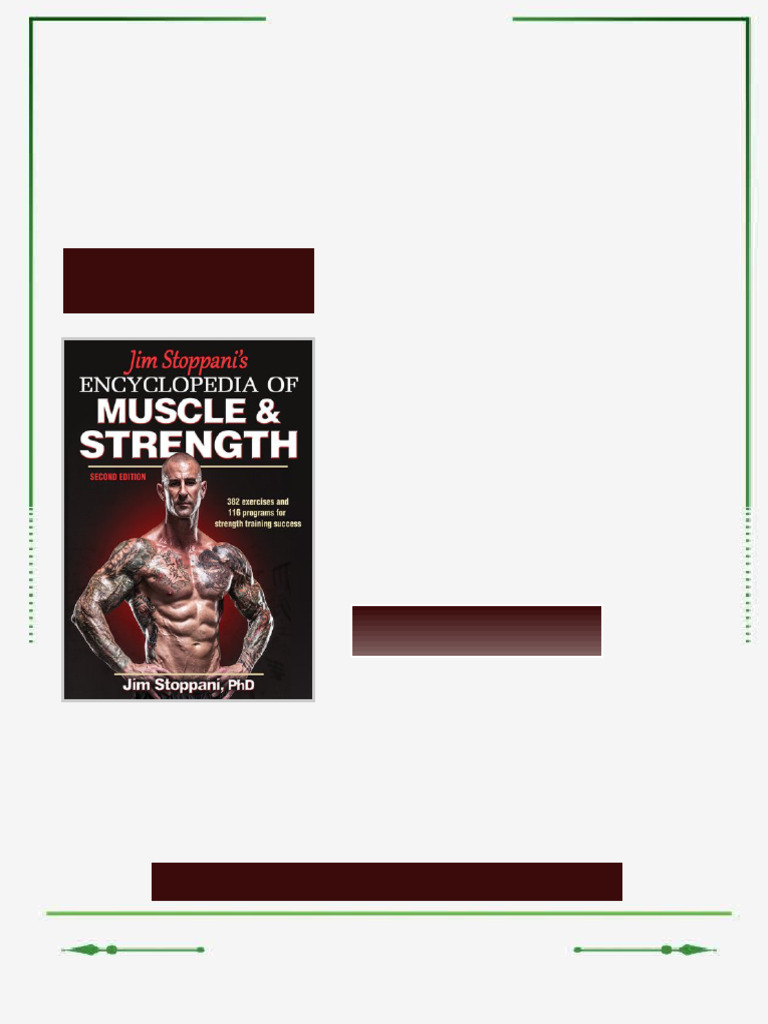 Jim Stoppani s encyclopedia of muscle strength 2nd Edition James ...