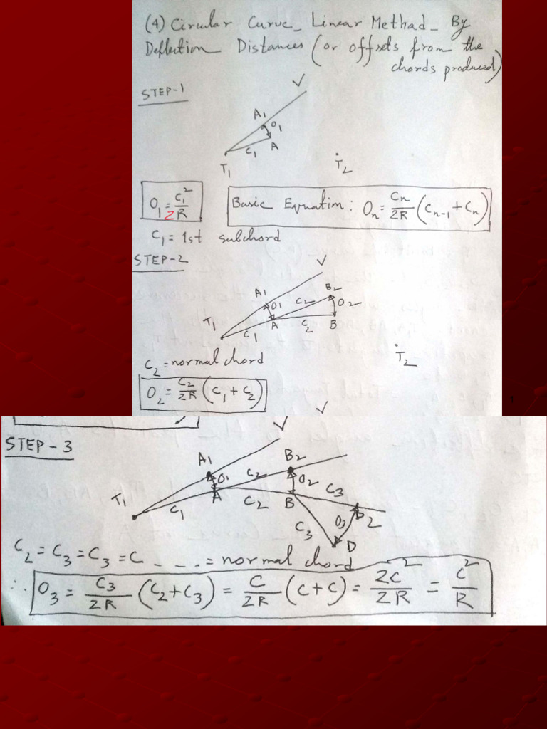 Curve Setting Circular Curve Part 3 | PDF
