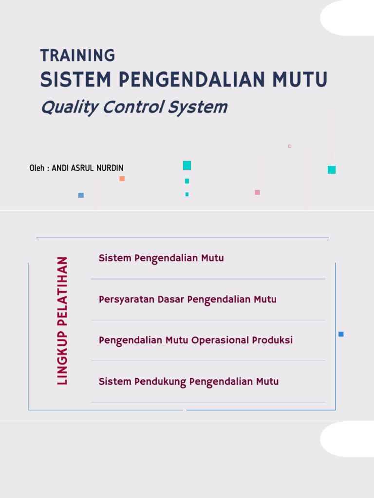 Pengendalian Mutu dalam Produksi | PDF