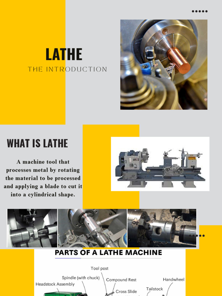 Introduction of A LATHE | PDF | Machining | Tools