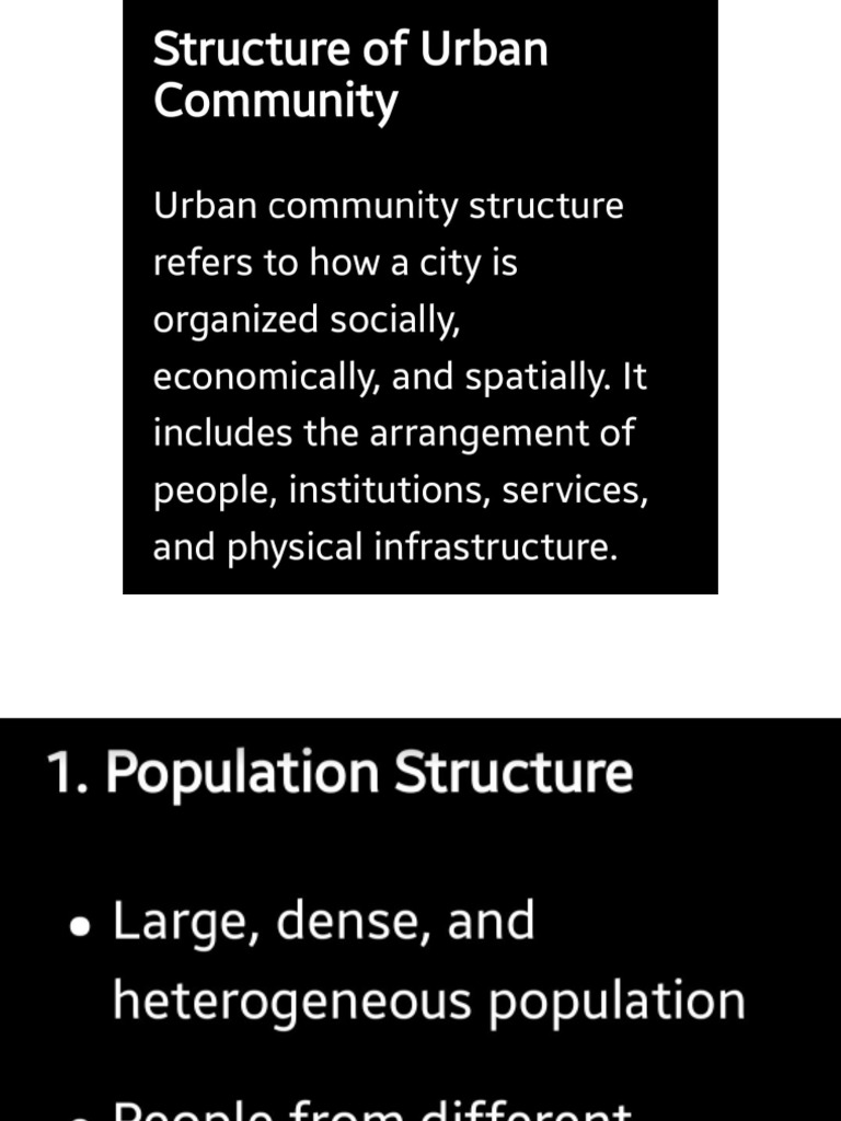 Structure, Characteristics, Major Health Problems in Urban Community | PDF