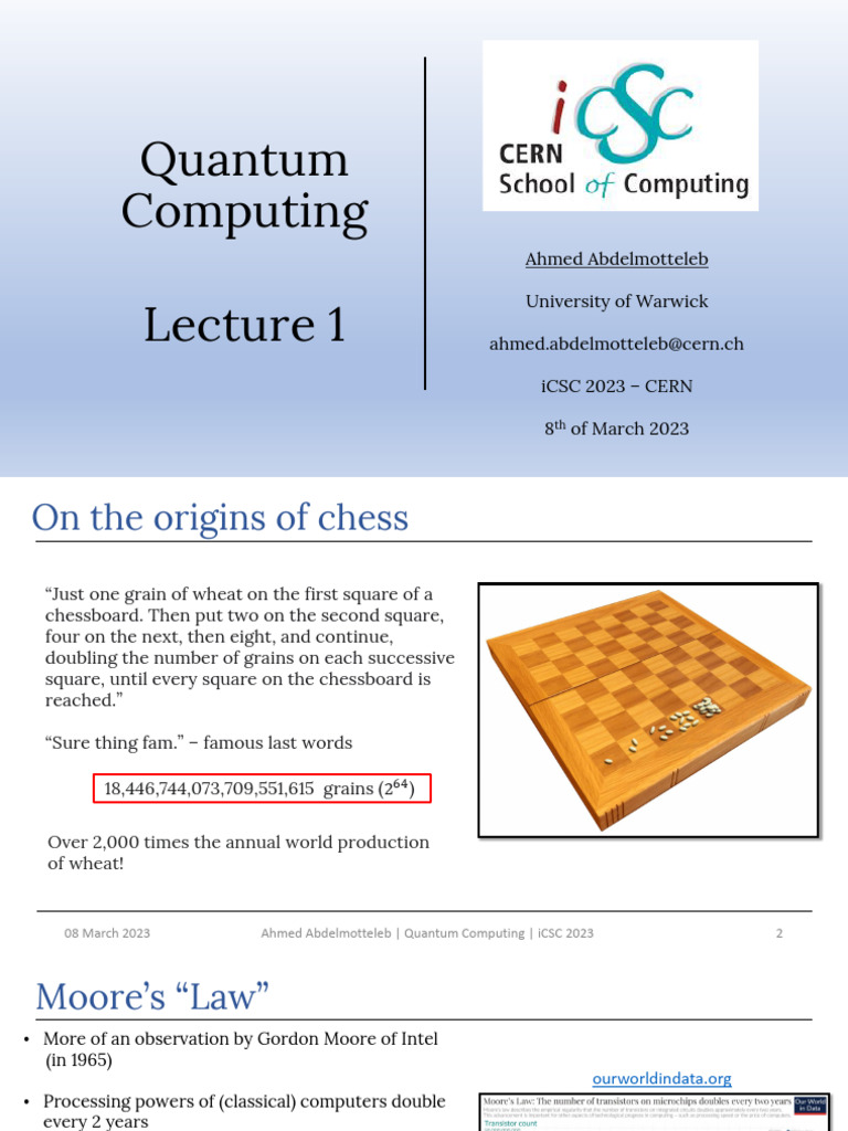 Introduction to Quantum Computing Concepts | PDF | Quantum Computing ...
