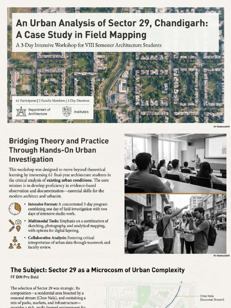 Urban Field Mapping Sector 29 Analysis | PDF