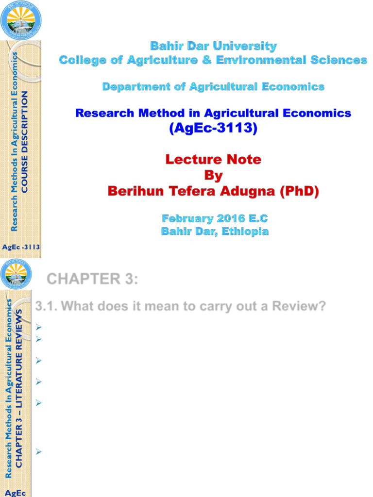 Research Methods Under Graduate Revised by Berihun T Adugna Chap | PDF ...