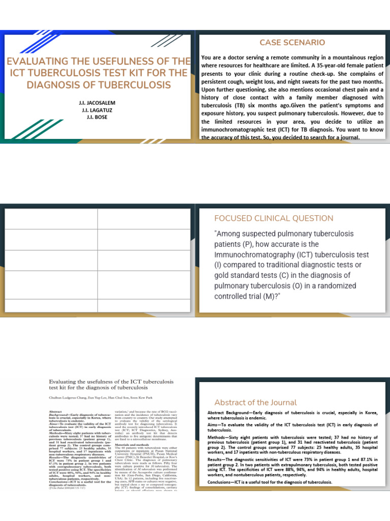 Diagnostic Journal_group 1 (1) | PDF | Tuberculosis | Medical Diagnosis