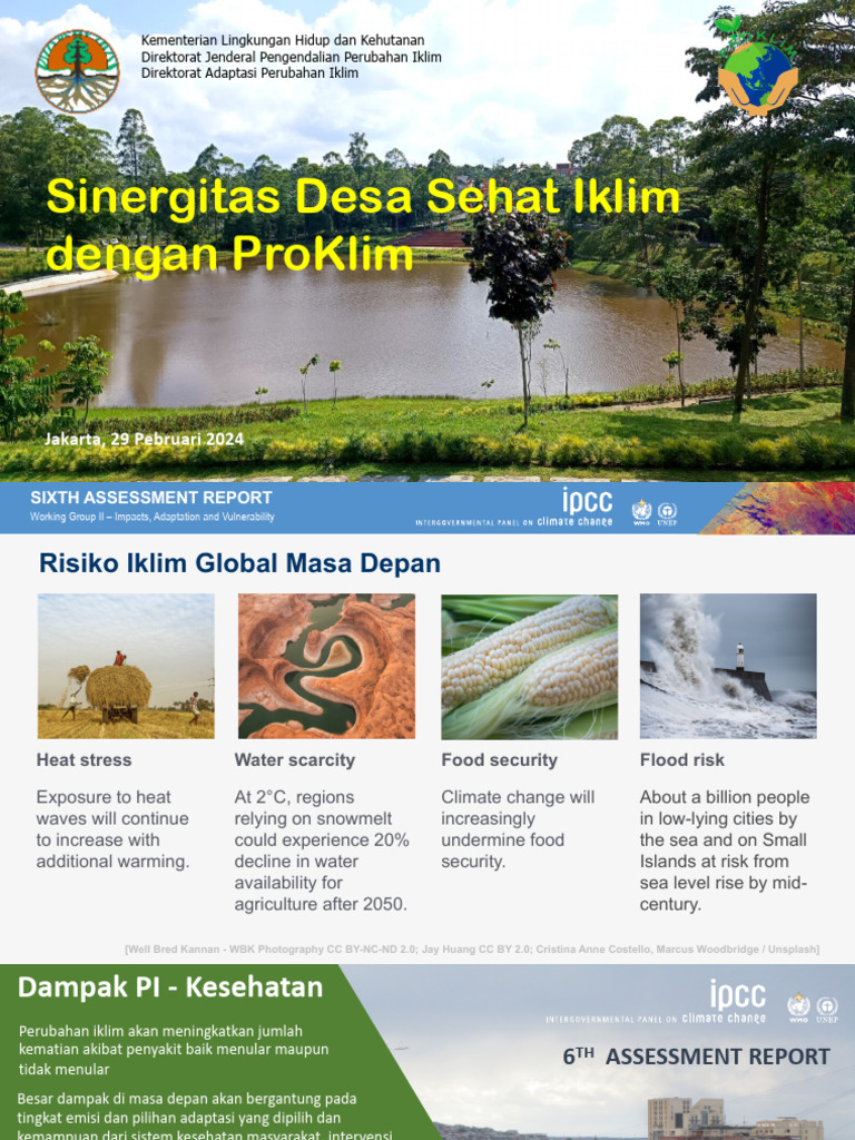Sinergitas Desa Sehat Iklim Dengan ProKlim Pebruari 2024 | PDF
