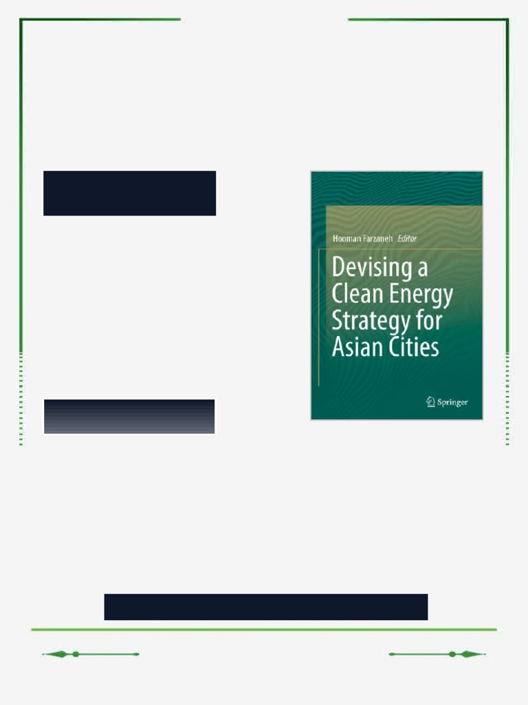 Devising a Clean Energy Strategy for Asian Cities Hooman Farzaneh eBook ...
