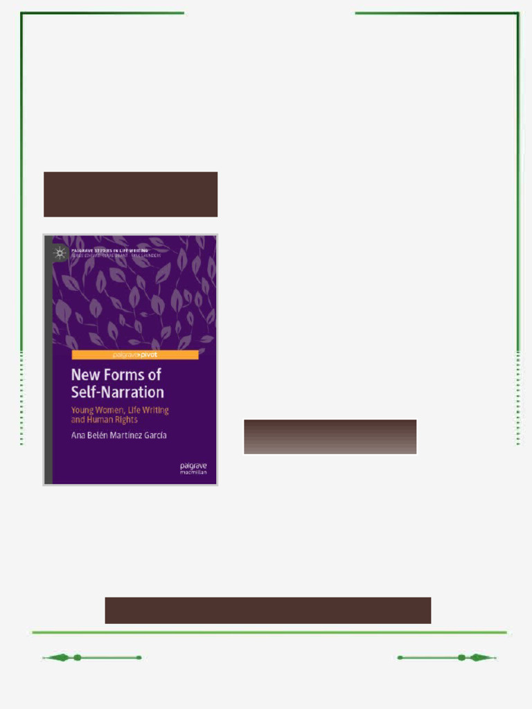 New Forms of Self-Narration: Young Women, Life Writing and Human Rights ...
