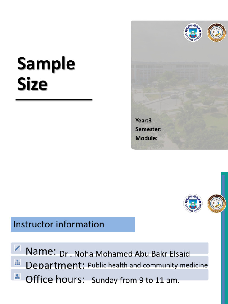 Sample Size | PDF | Sample Size Determination | Statistical Significance