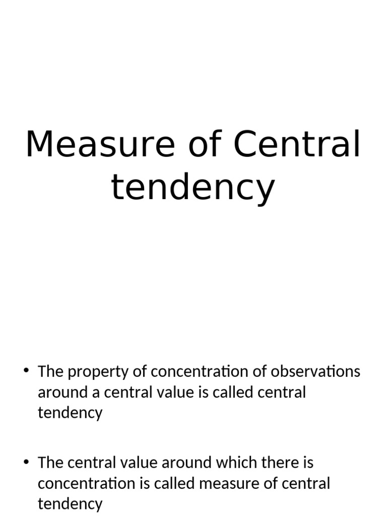 03. Measure of Central Tendency (1) | PDF | Mean | Mode (Statistics)